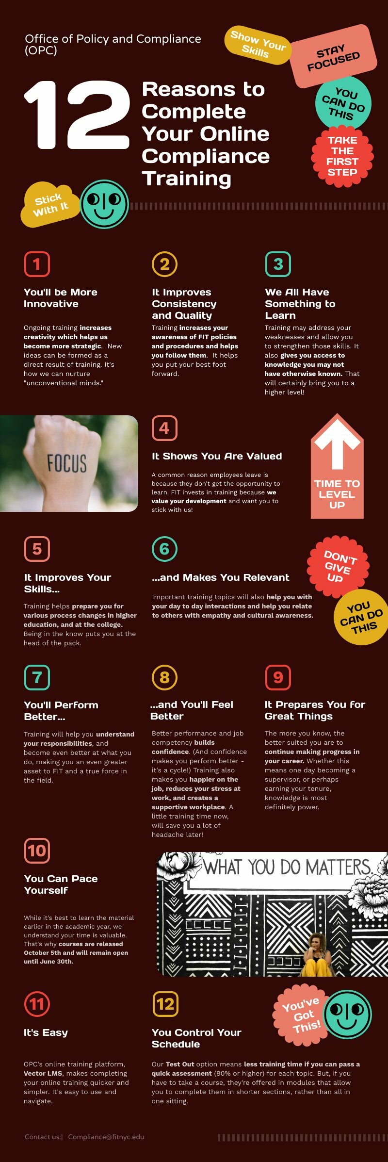 Reasons to Complete FIT Training | Piktochart Visual Editor