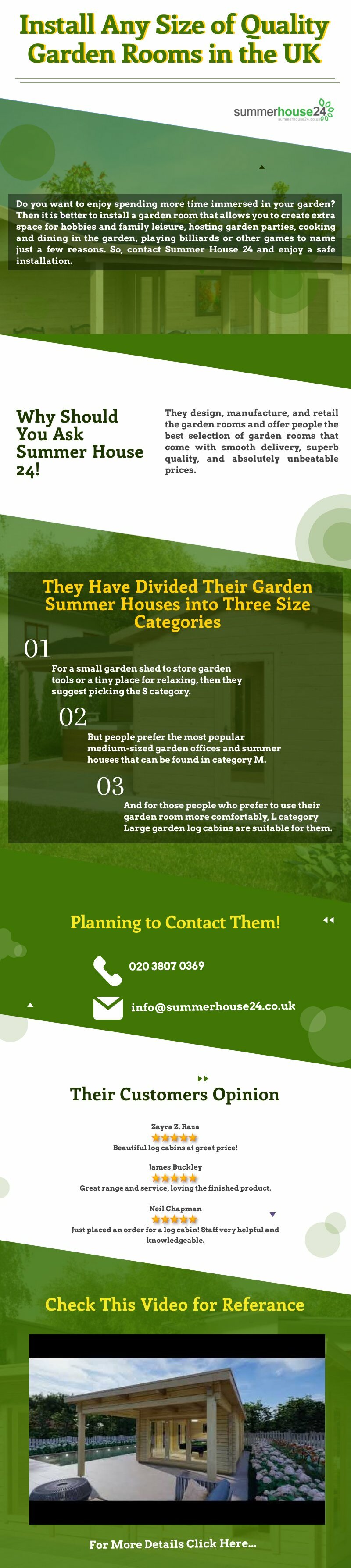 Install Any Size of Quality Garden Rooms in the UK | Piktochart Visual ...