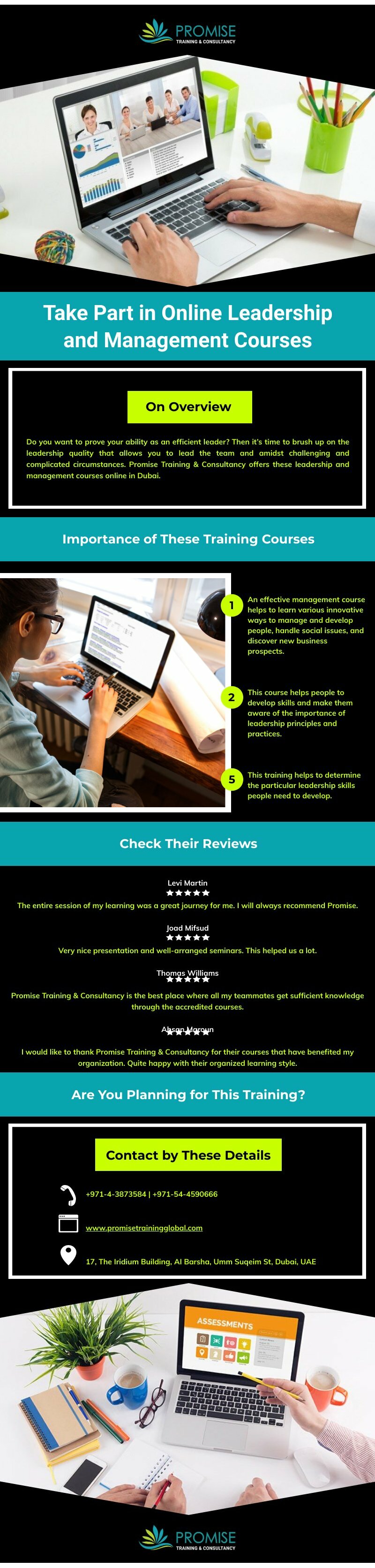 Take Part in Online Leadership and Management Courses | Piktochart ...