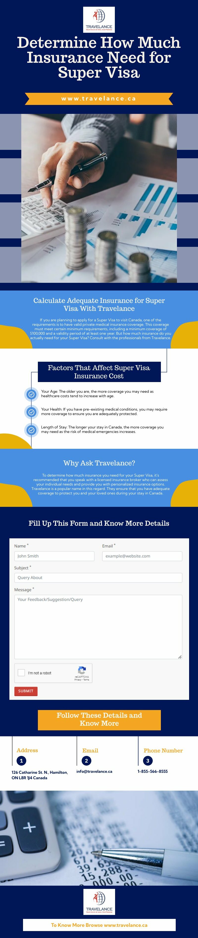 Determine How Much Insurance Need for Super Visa | Piktochart Visual Editor