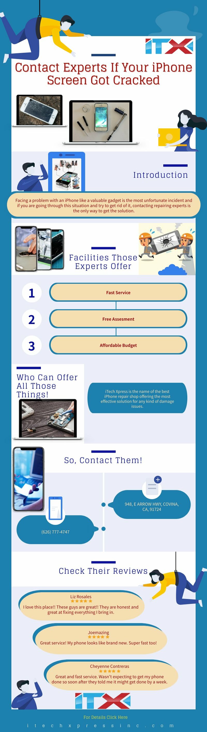 Contact Experts If Your iPhone Screen Got Cracked | Piktochart Visual Editor