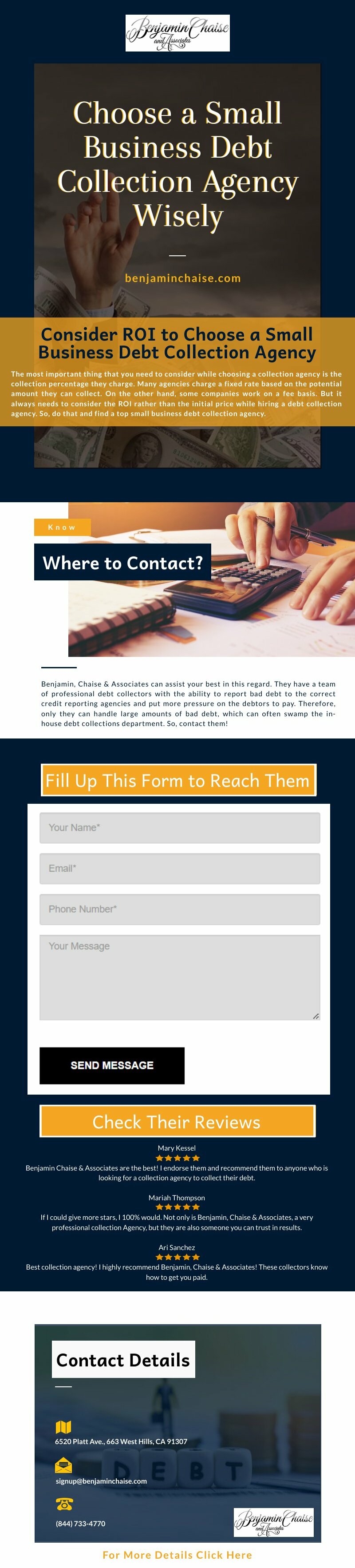 Choose a Small Business Debt Collection Agency Wisely | Piktochart ...