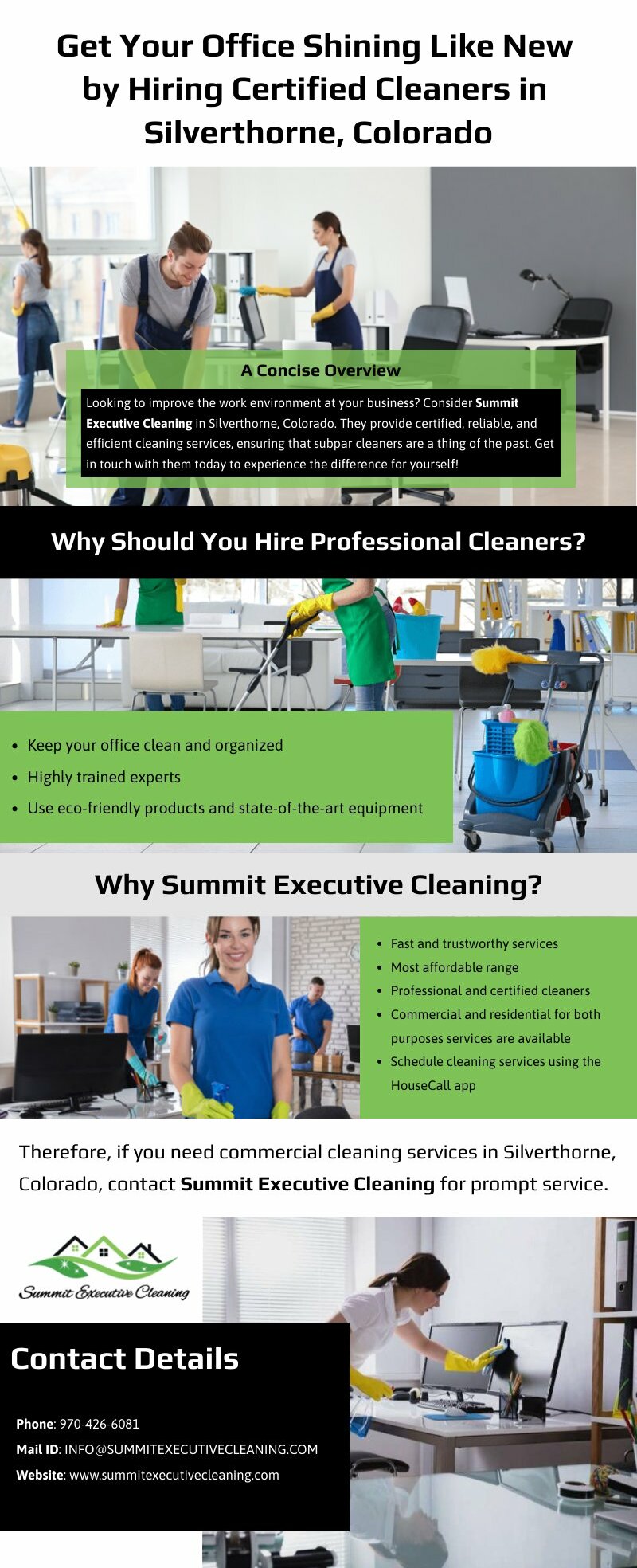 Professional Cleaners in Silverthorne, Colorado | Piktochart Visual Editor