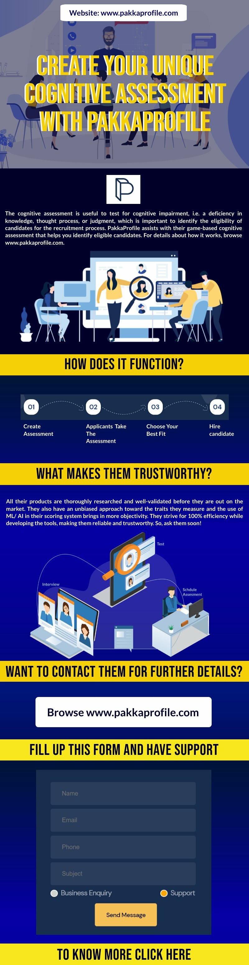 Create Your Unique Cognitive Assessment With PakkaProfile | Piktochart ...