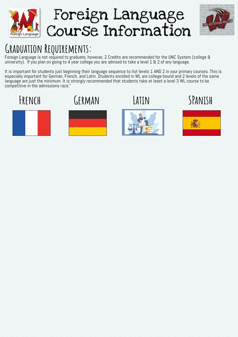 Foreign Language Course Info | Piktochart Visual Editor