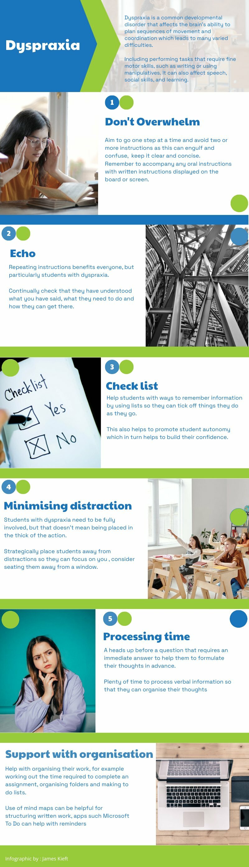 Tips for supporting Dyspraxic students | Piktochart Visual Editor