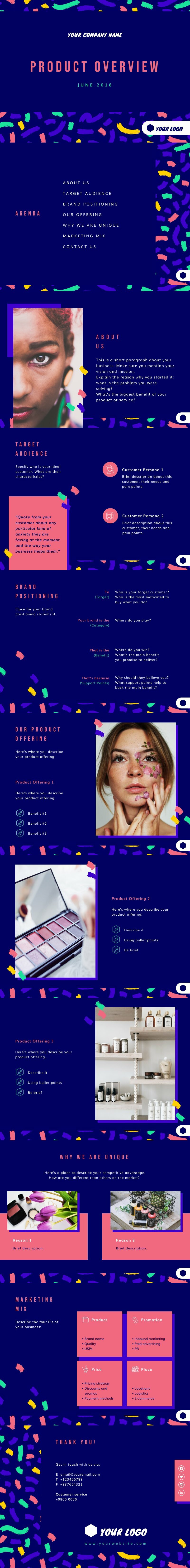 Product Overview Free Presentation Template Piktochart Product Overview Free Presentation Template Piktochart