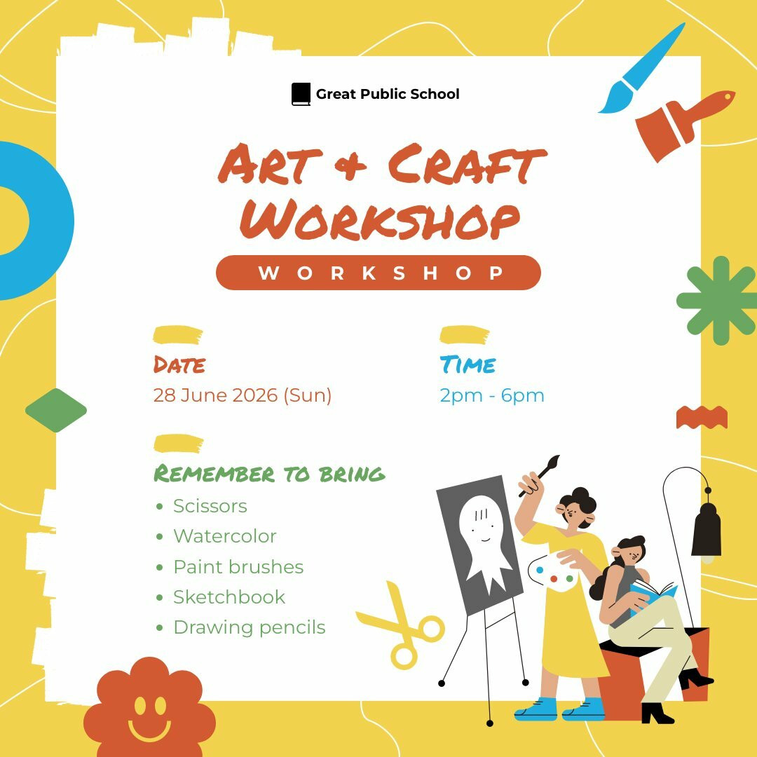Art Workshop Announcement Instagram Post Free Social Media Templates Art Workshop Announcement Instagram Post Free Social Media Templates
