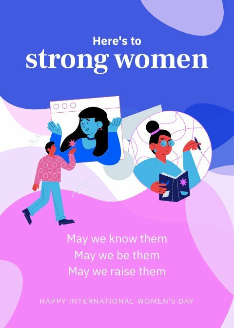 Women’s Day Card | Free Greeting Card Template - Piktochart