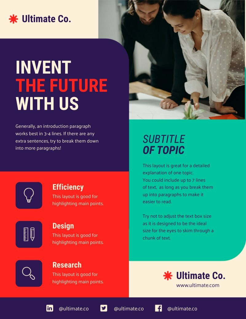 Sales Sheet Flyer - Piktochart