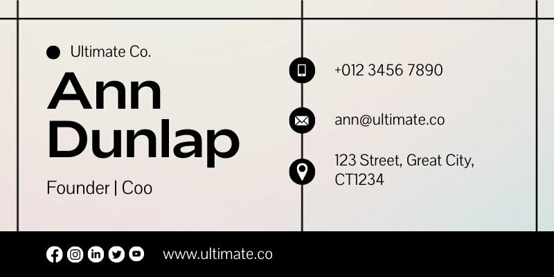 Minimalist Proper Email Signature - Piktochart