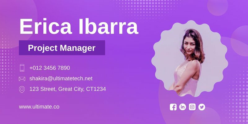 Modern Work Email Signature - Piktochart